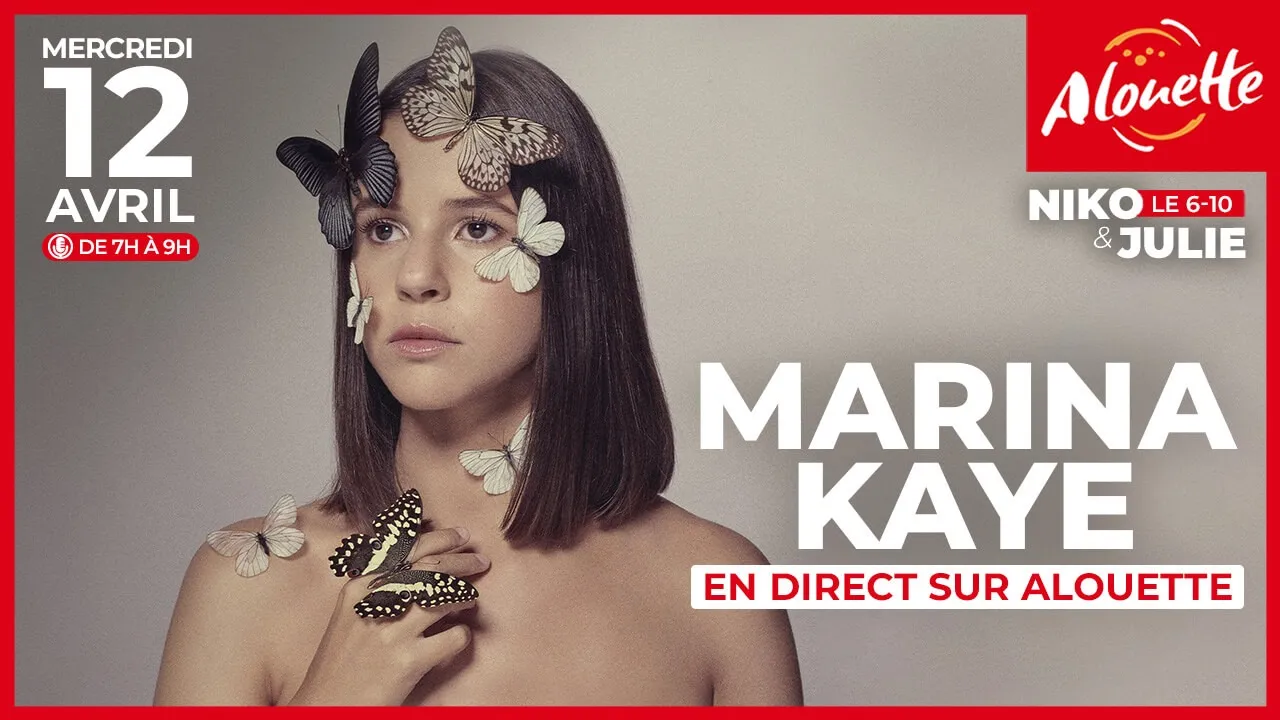 Marina Kaye en direct sur Alouette mercredi 12 avril