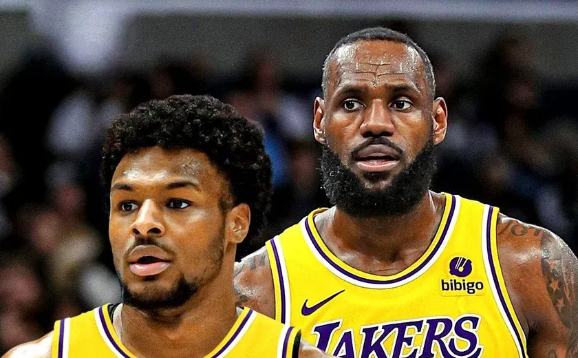 LeBron et Bronny James: un duo surréaliste sur le terrain pour la ...