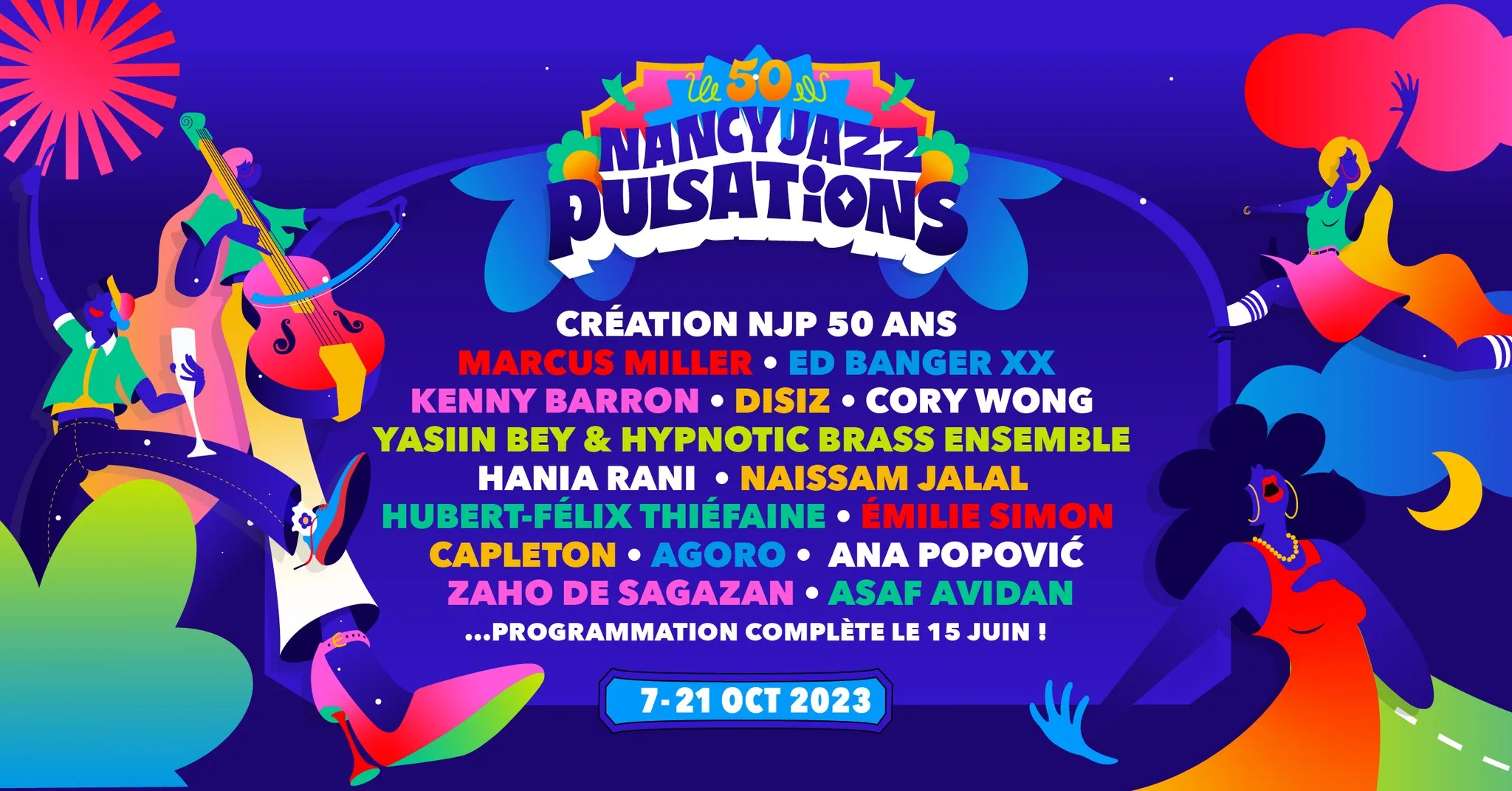 50 ans du NJP : les premiers artistes de cette édition 2023