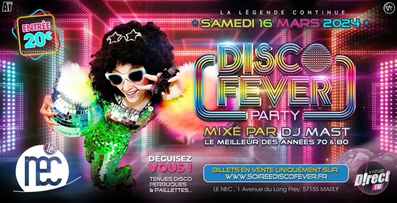 Vos invitations pour la Disco Fever Party