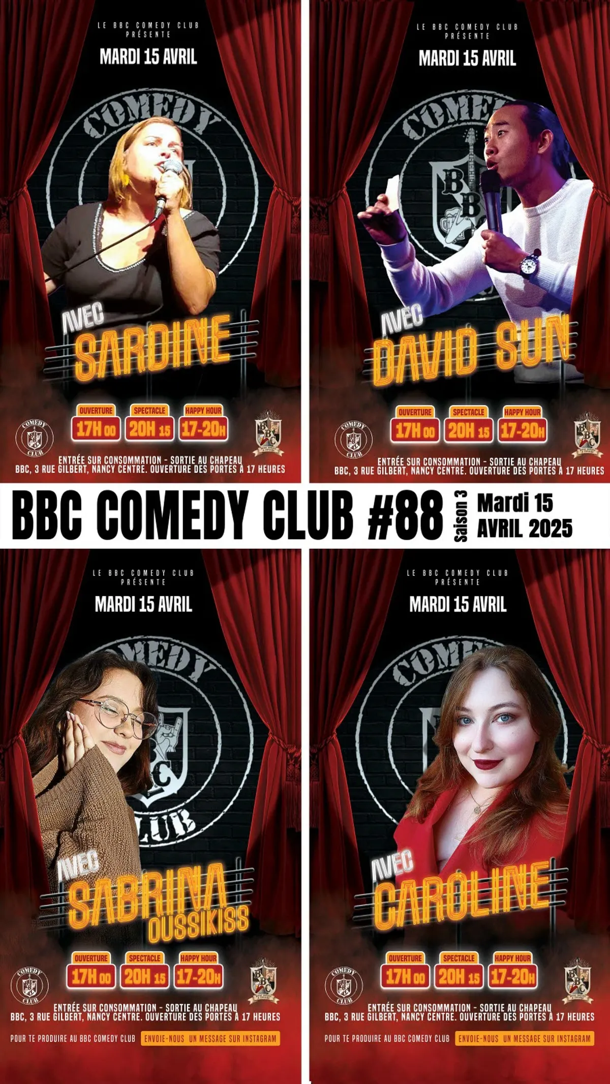 L'invité du jour : on vous dit tout sur le BBC Comedy Club à Nancy.