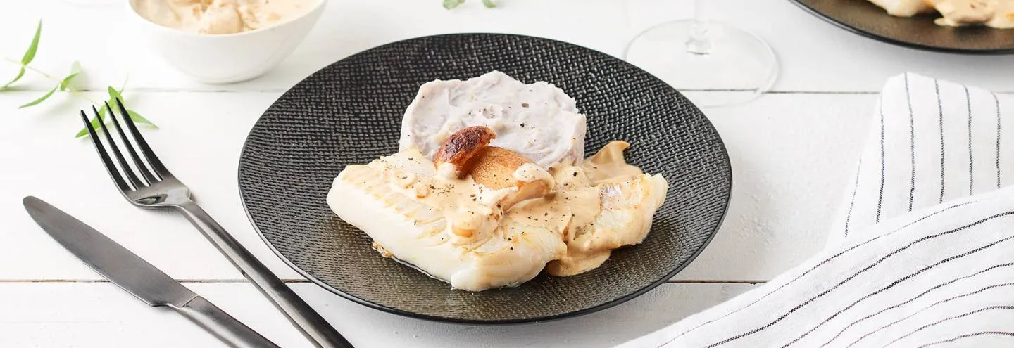 DKL - Filet de merlan sauce aux cèpes