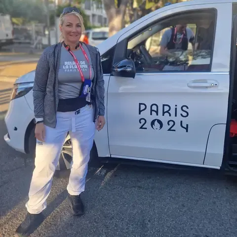 Sarah Koster, policière, va protéger la flamme olympique - OCEANE