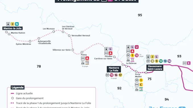 Le prolongement du RER E jusqu'à Nanterre en service