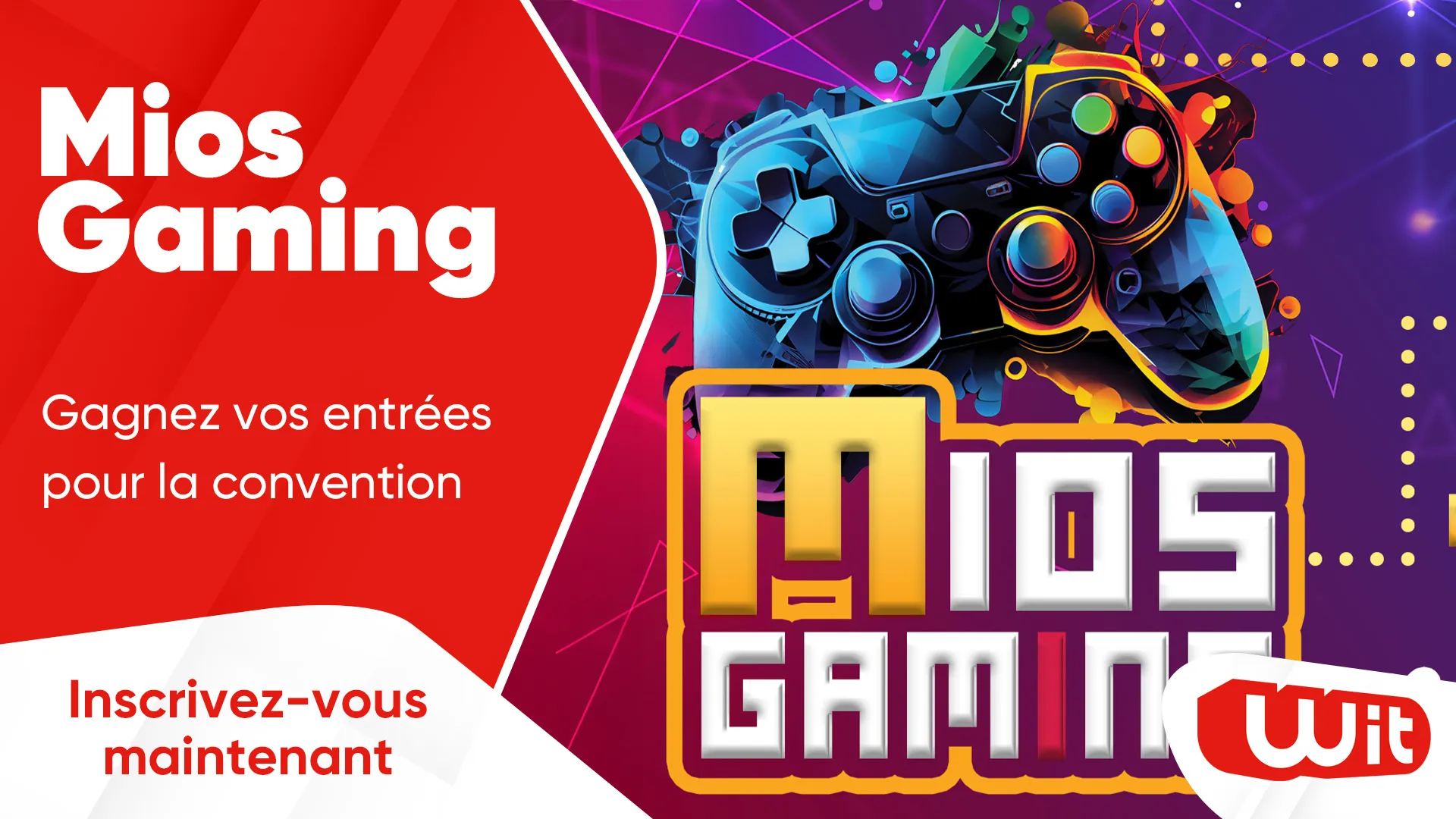 Mios Gaming : gagnez vos entrées pour la convention