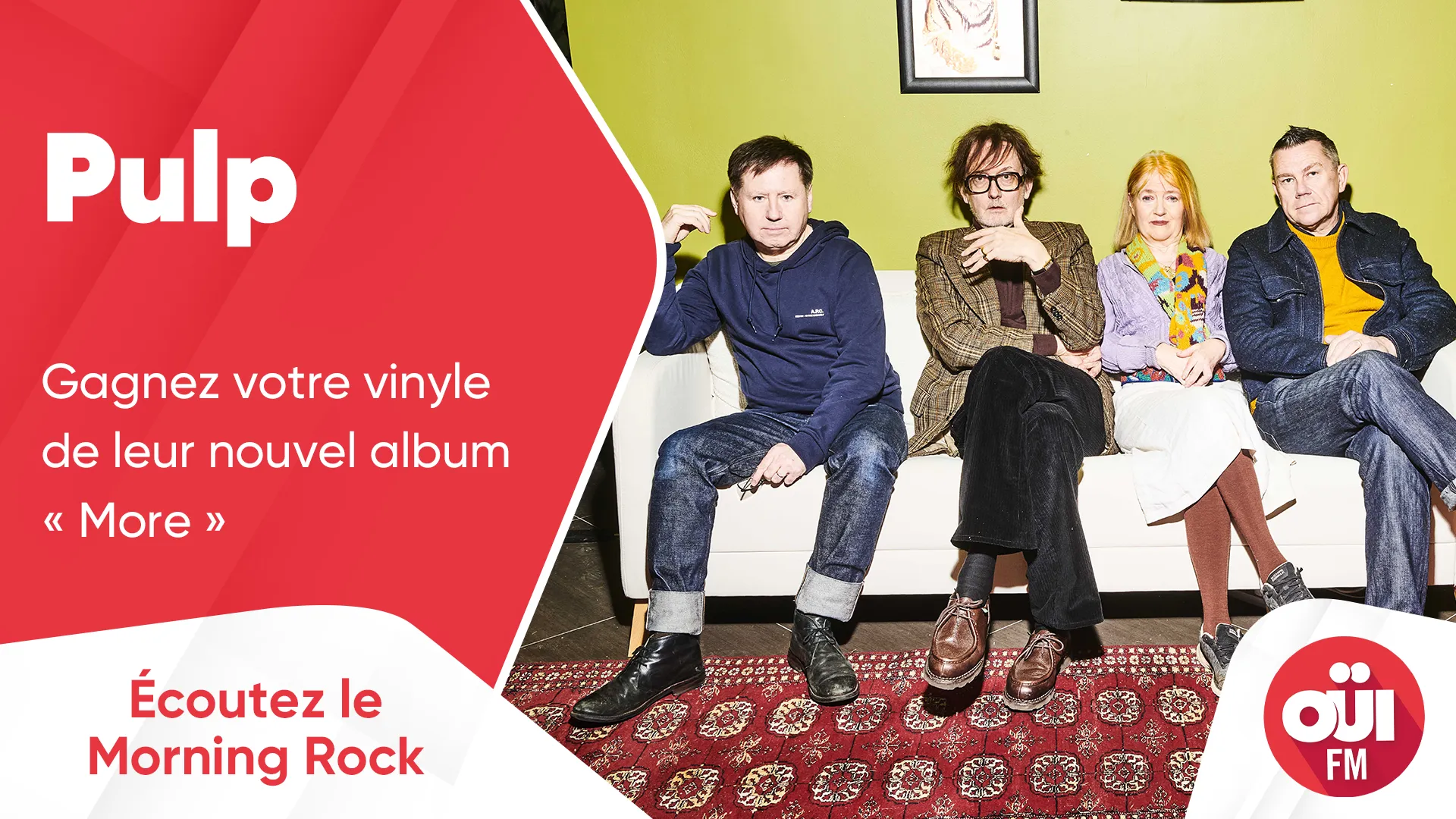 Pulp : gagnez votre vinyle de leur nouvel album « More » - OUI FM