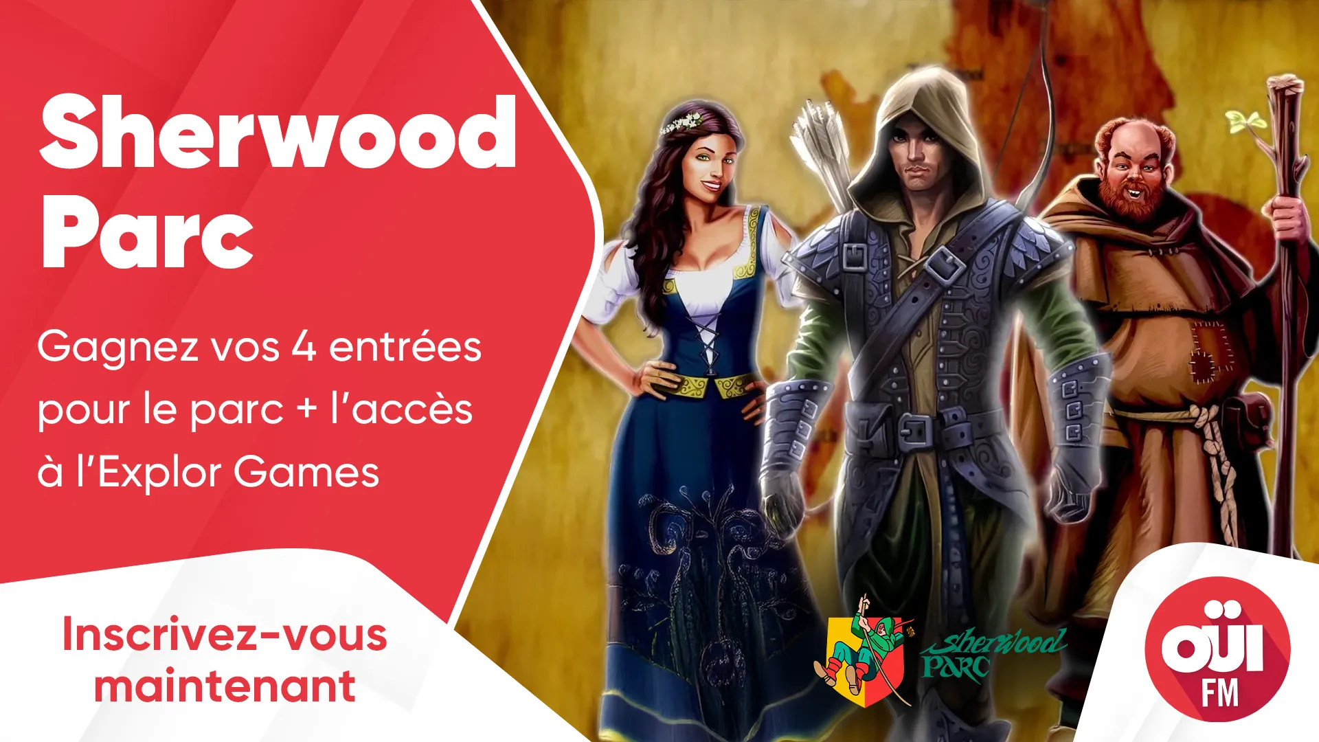 Sherwood Parc : gagnez vos 4 entrées pour le parc + l'accès à l'Explor Games - OUI FM