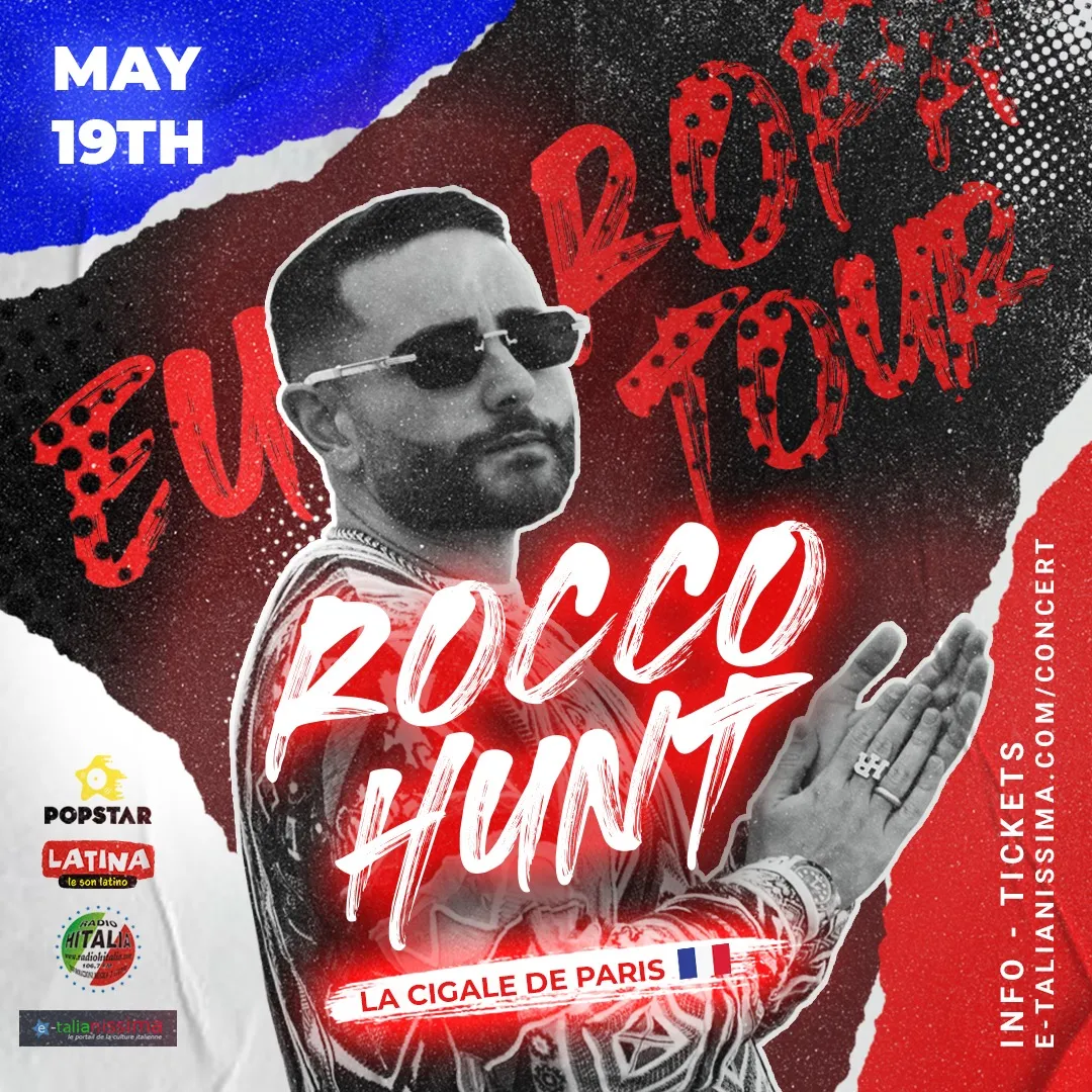 Rocco Hunt en concert à La Cigale le 19 mai 2024