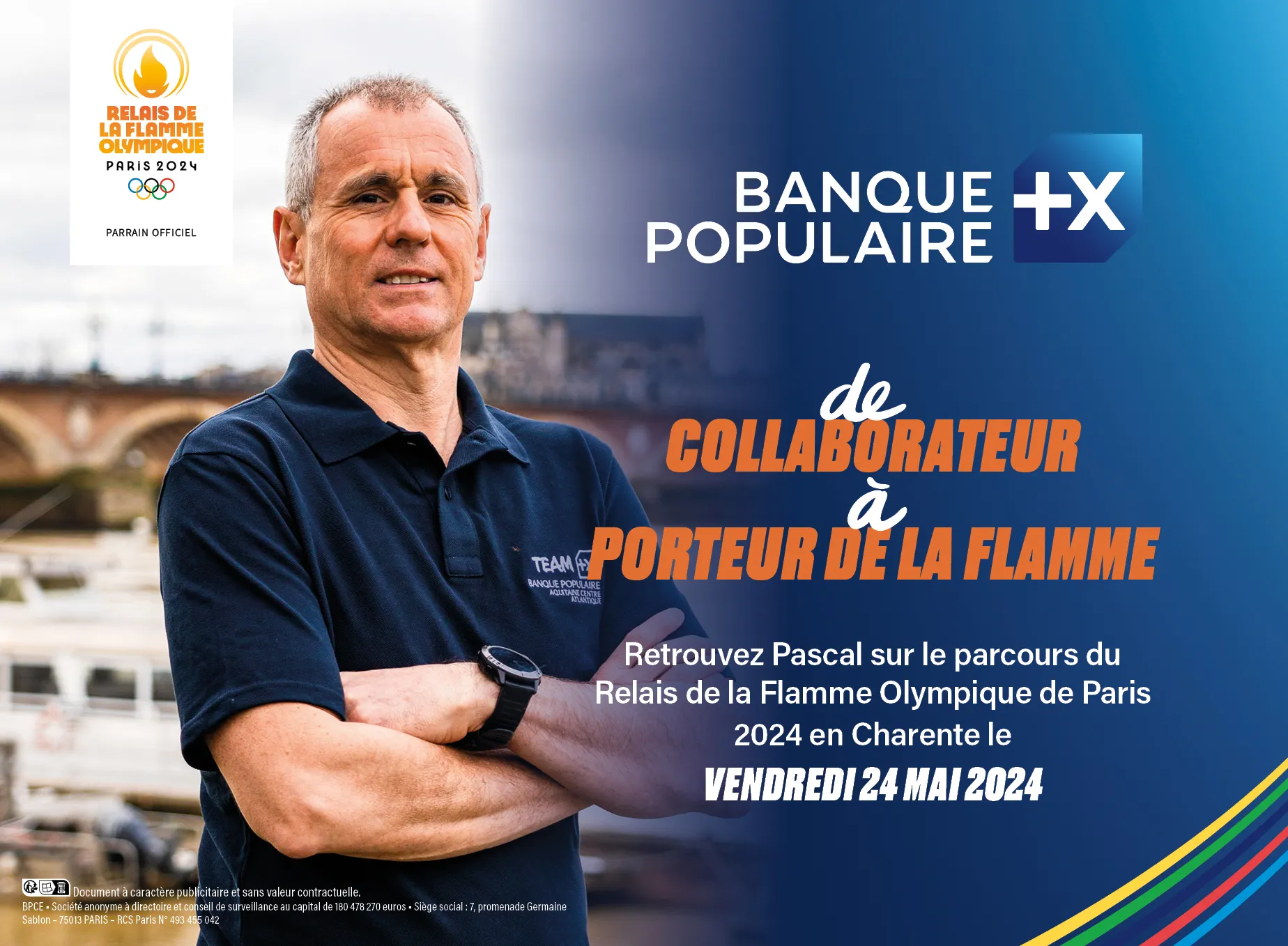 Découvrez Pascal, porteur de la Flamme Olympique en Charente