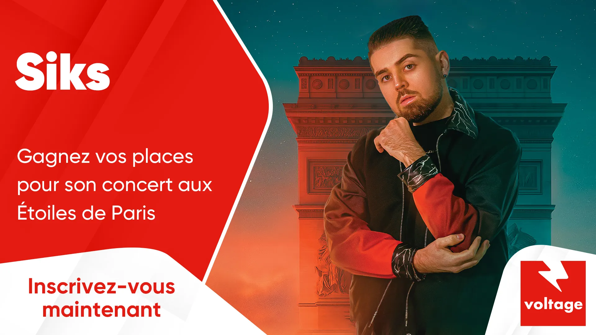 Siks : gagnez vos places pour son concert aux Étoiles de Paris - VOLTAGE