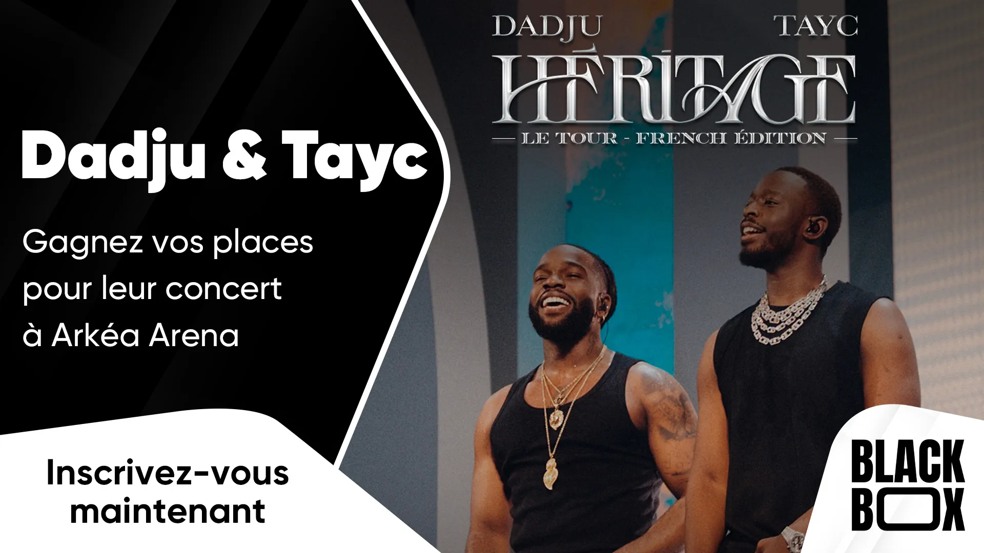 Dadju & Tayc : gagnez vos places pour leur concert à Arkéa Arena