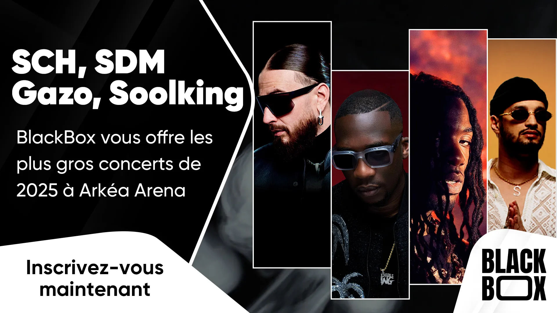 SCH, SDM, Gazo, Soolking : BlackBox vous offre les plus gros concerts ...