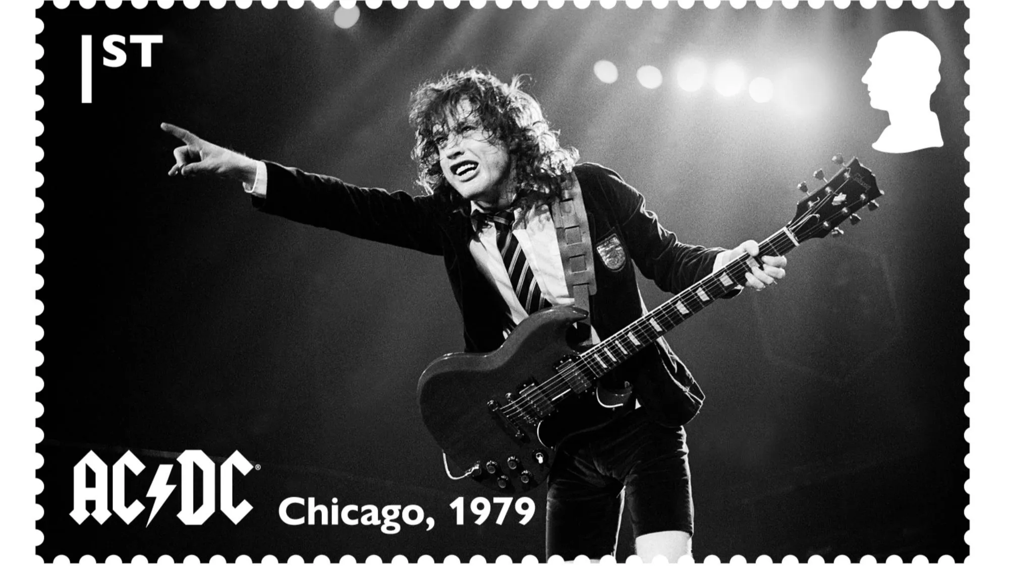 AC/DC : collection inédite de timbres à son effigie
