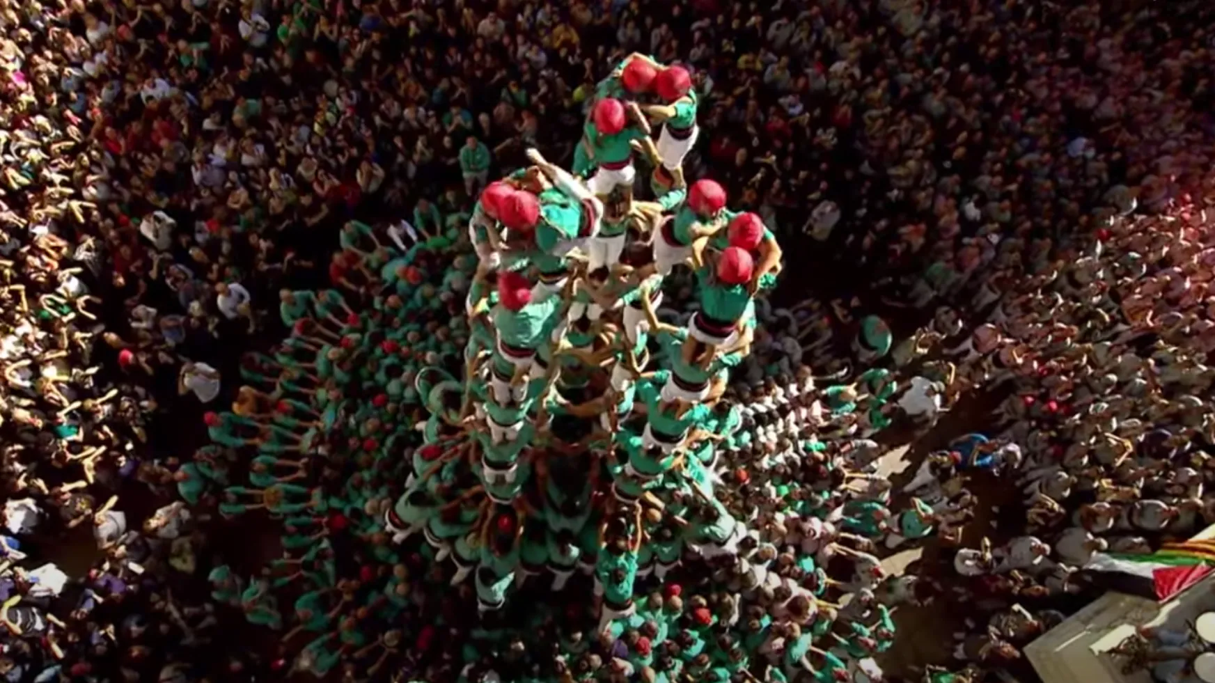 Espagne : le record mondial de pyramide humaine battu