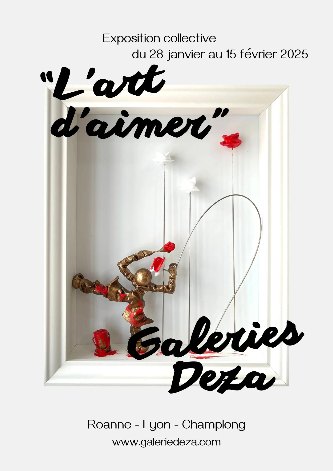 Exposition collective "L'art d'aimer" à la galerie Deza à Roanne et ...