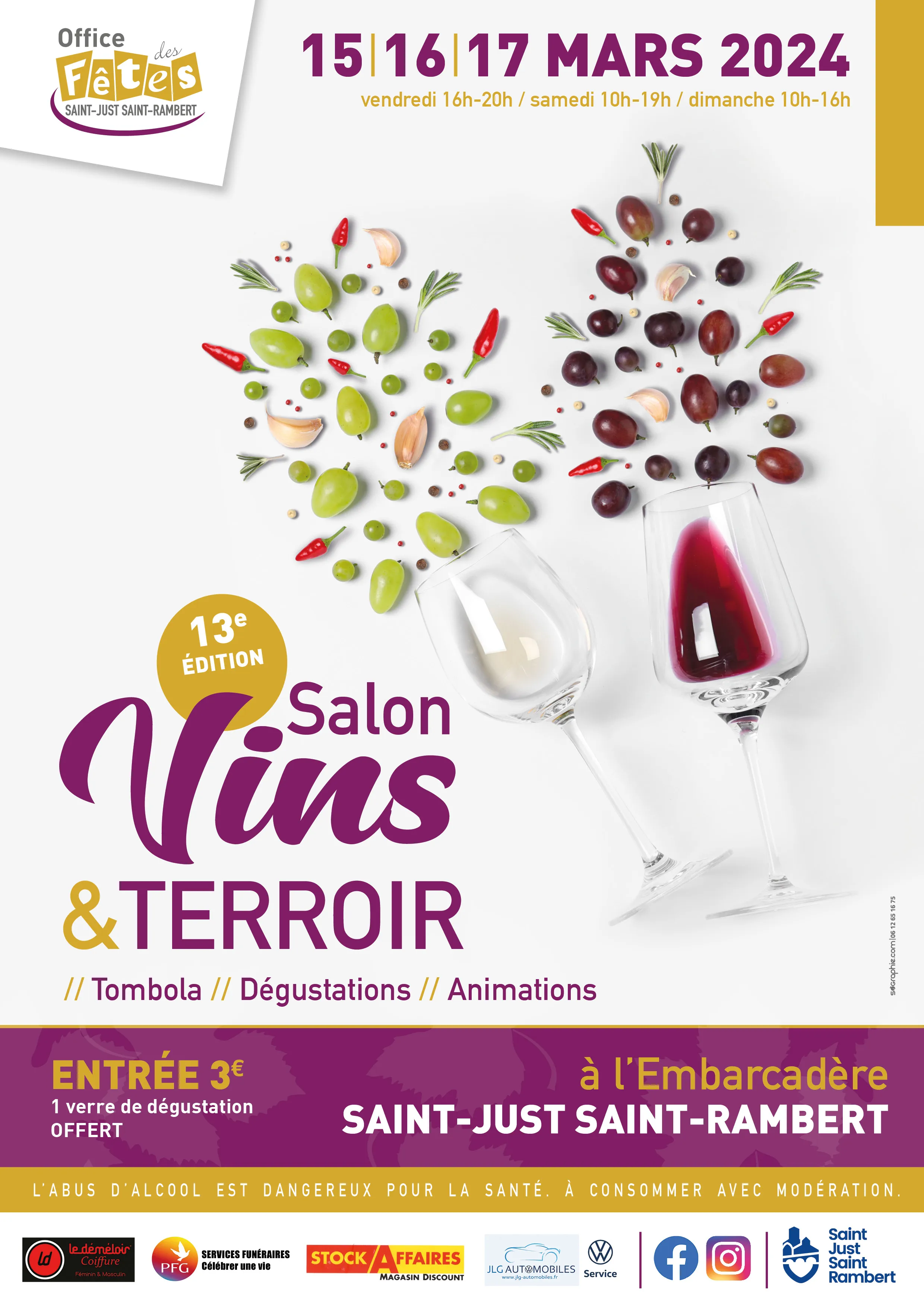 13ème édition du Salon Vins & Terroir à St-Just-St-Rambert