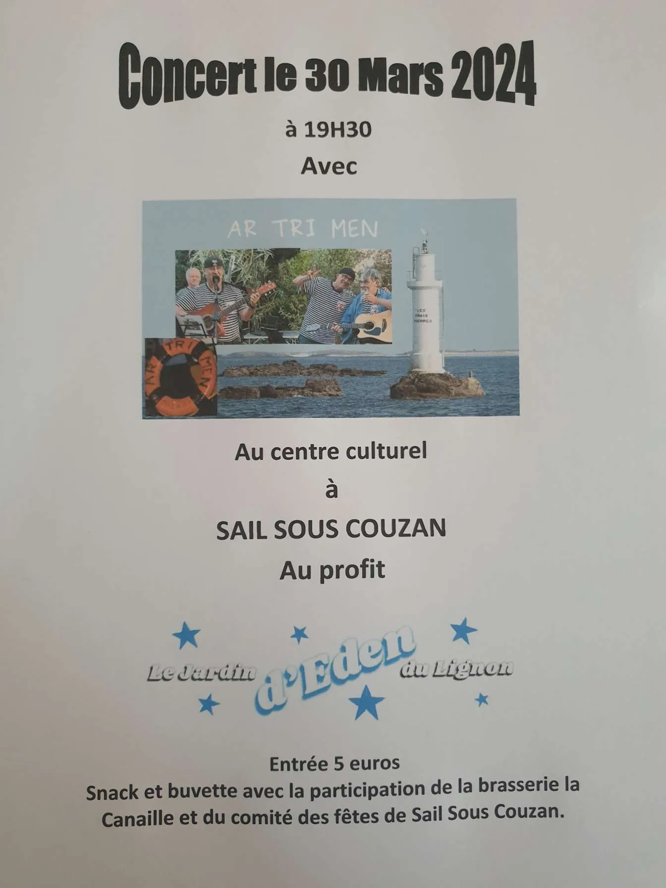 Concert Ar Tri Men à Sail-sous-Couzan