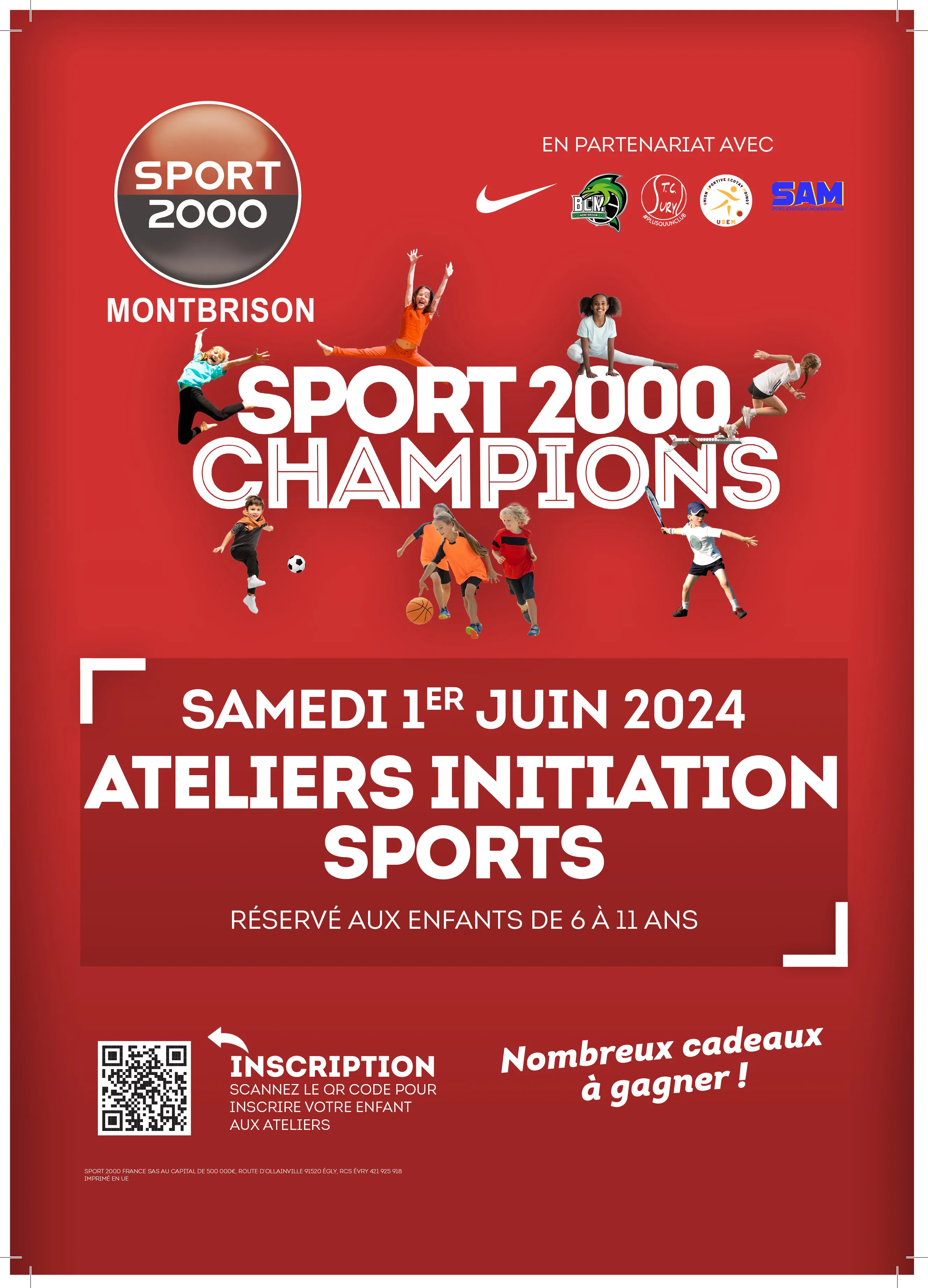 Sport 2000 Champions - Ateliers initiation sports à Montbrison