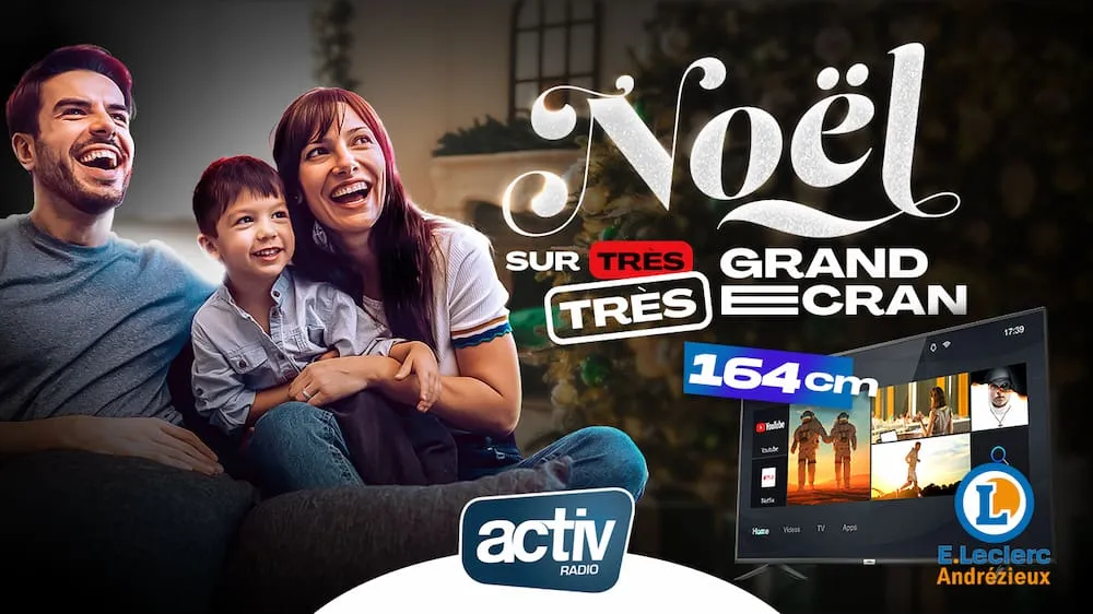 Jeu antenne - Gagnez une TV 4K TCL avec Leclerc Andrézieux