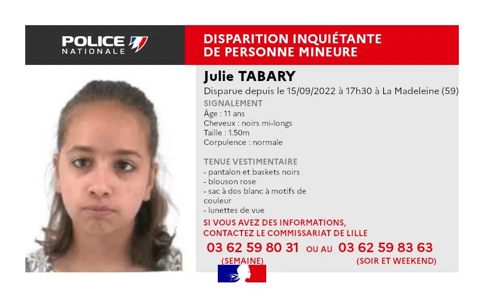 Un appel à témoin lancé après la disparition d'une jeune fille de 11 ...