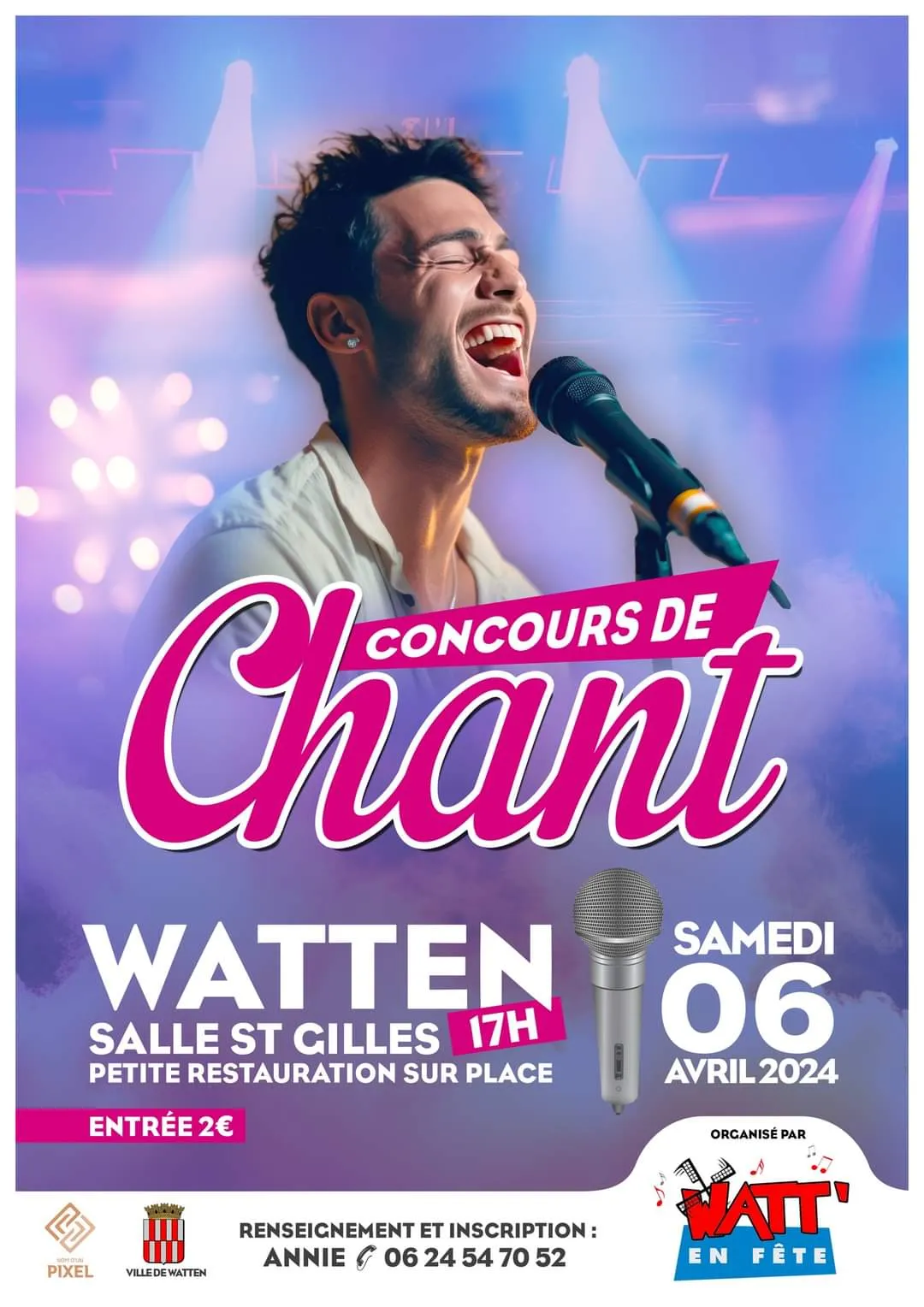 Concours de chant 2024 à Watten le 7 Avril