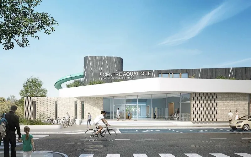 Première pierre posée pour le futur centre aquatique de Coudekerque-Branche