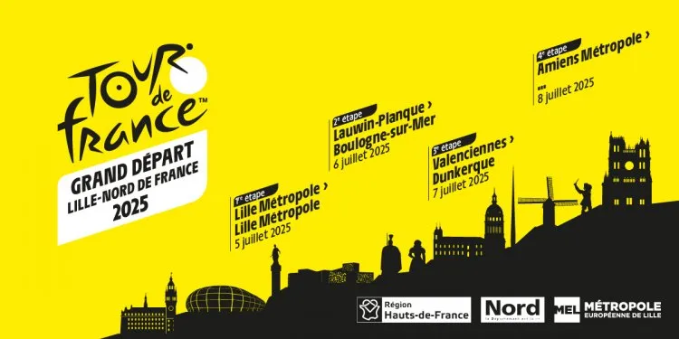 Tour de France 2025 : 4 étapes dans les Hauts-de-France