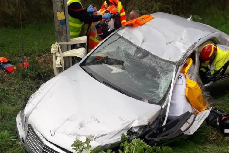 Château-Gontier. Trois blessés dont un grave après une violente collision entre deux véhicules