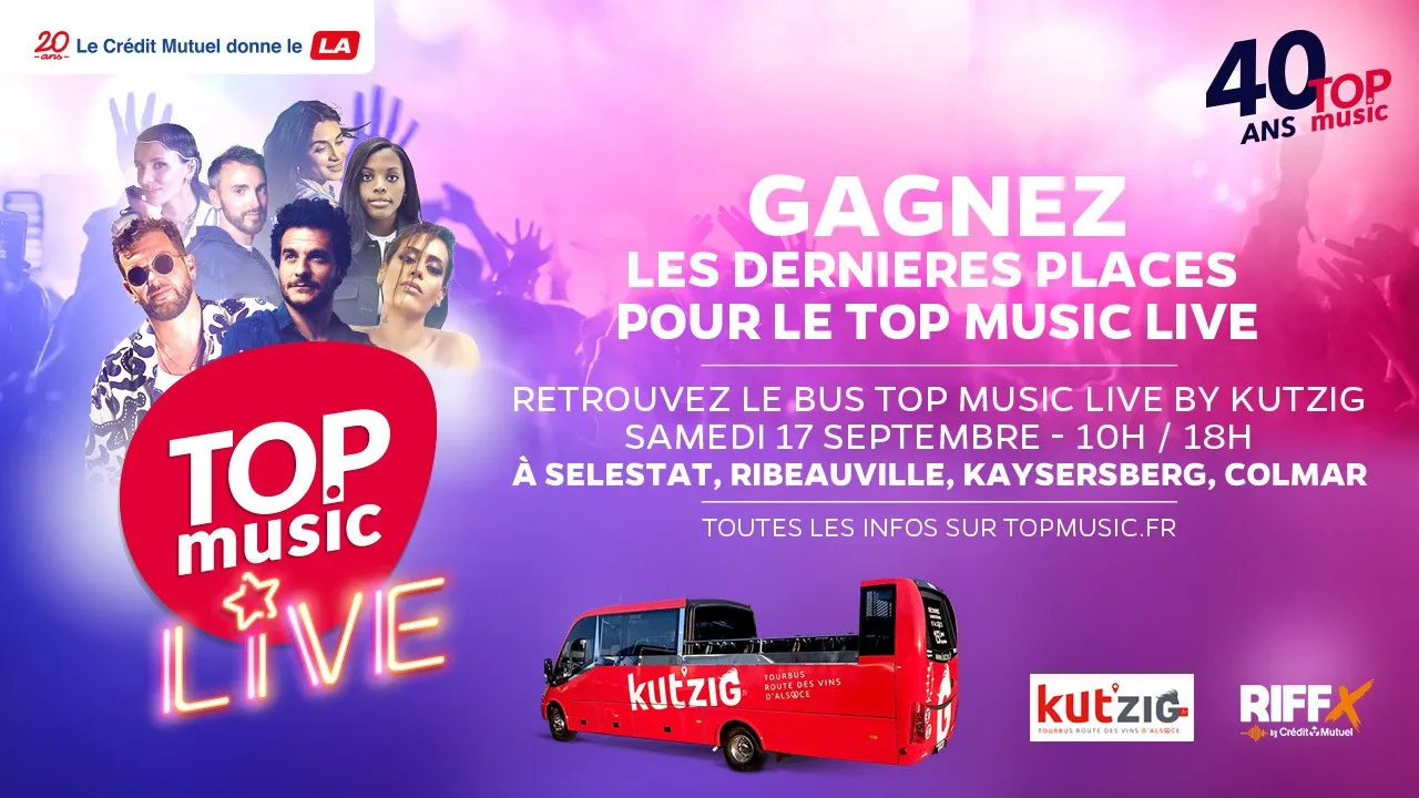 Gagnez vos places pour le Top Music Live avec le bus Kutzig