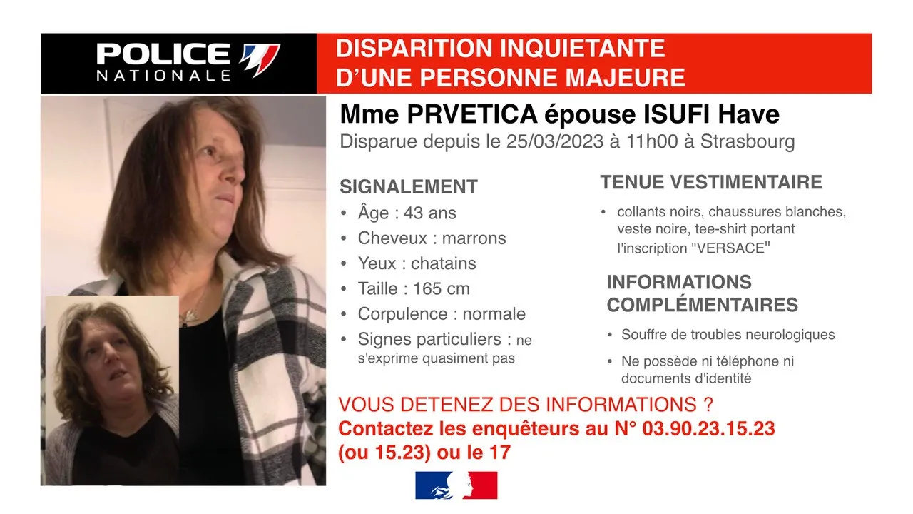 Disparition inquiétante à Strasbourg