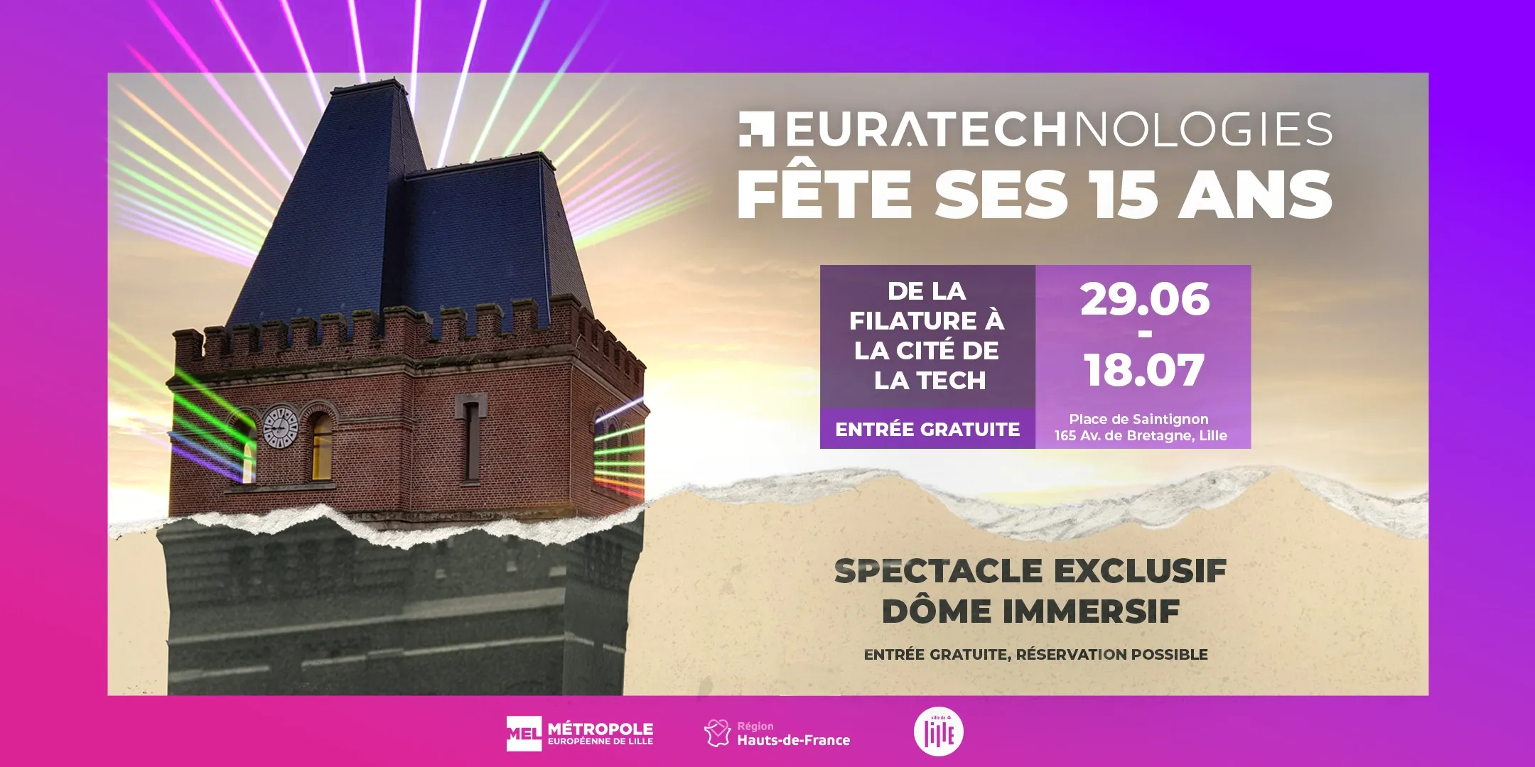 METROPOLYS : Un Vidéo Mapping à Euratechnologies