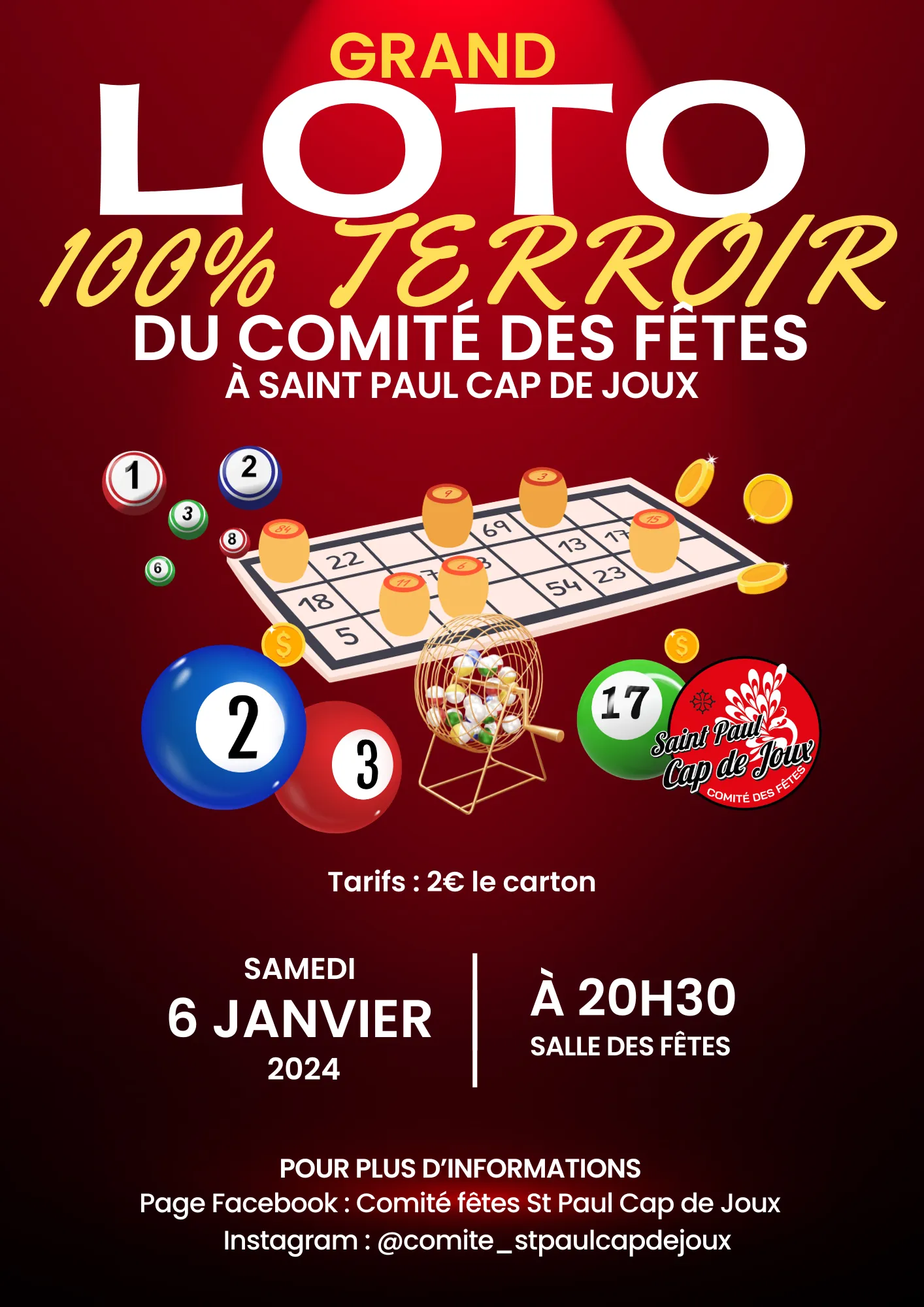 Saint Paul Cap de Joux (81) : Grand Loto 100% Terroir
