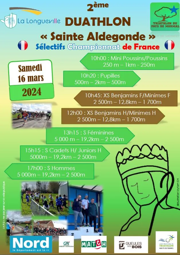 Plus de 600 athlètes à La Longueville samedi au Duathlon