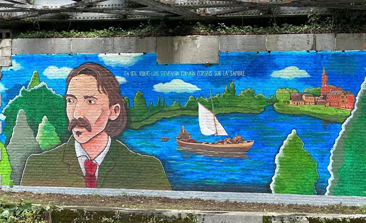 Étreux : une fresque murale sur Robert-Louis Stevenson