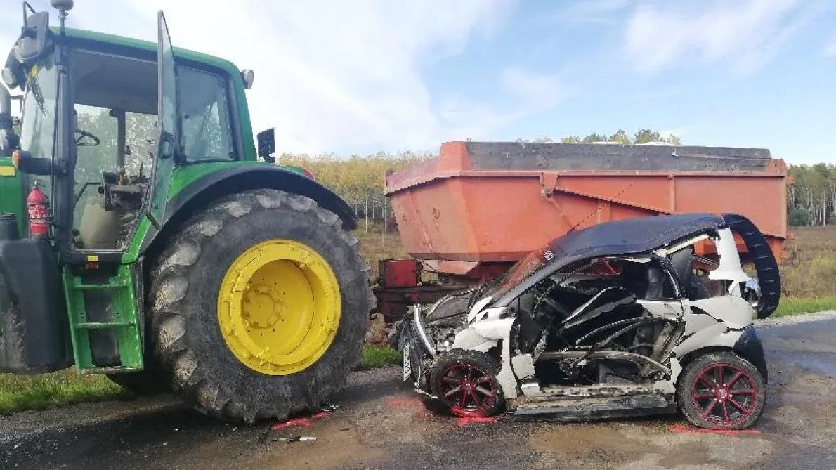 Actus - Champagne FM - Un blessé grave dans une collision entre une voiture et un tracteur