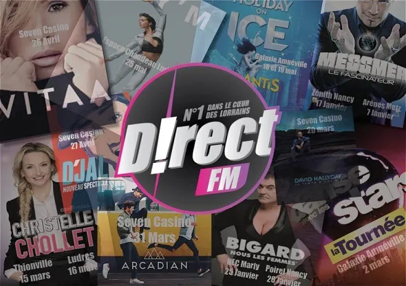En 2018, Direct FM vous offre vos places de spectacle