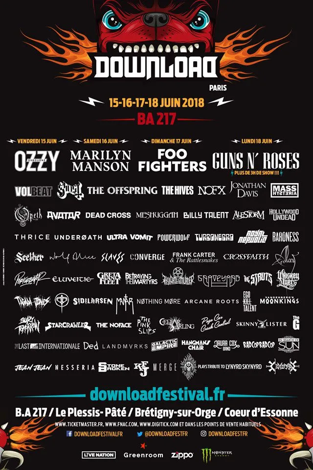 Nouvelle annonce du Download Festival 2018 - OUI FM