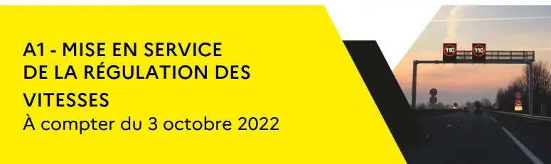 METROPOLYS : La régulation de vitesse sur l'A1 entre en vigueur le 3 ...