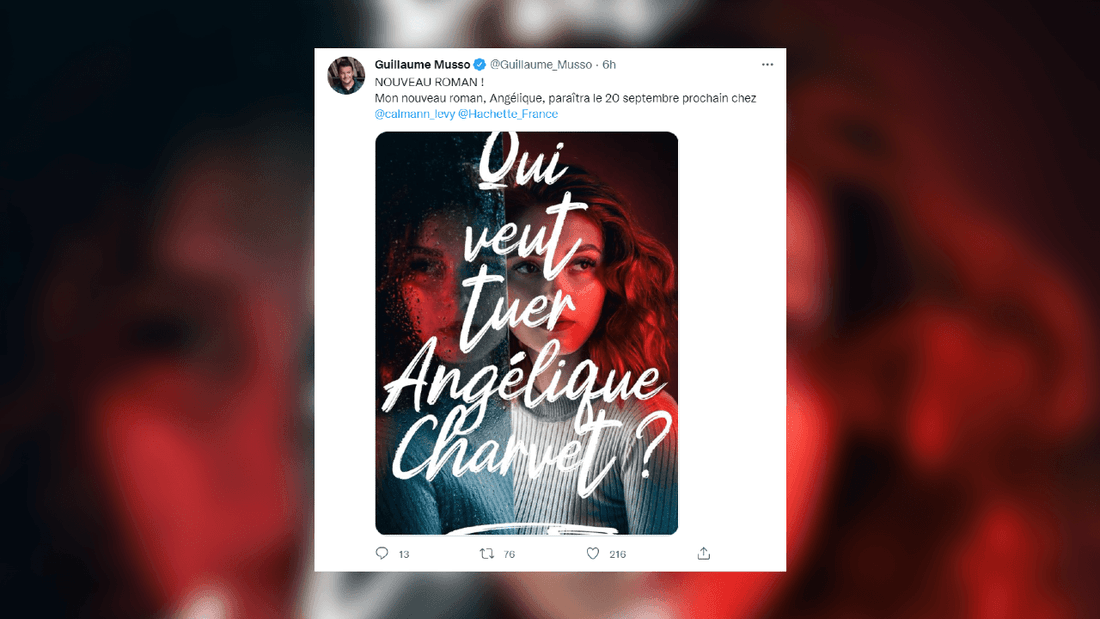 « Angélique », le nouveau livre de Guillaume Musso paraîtra en septembre