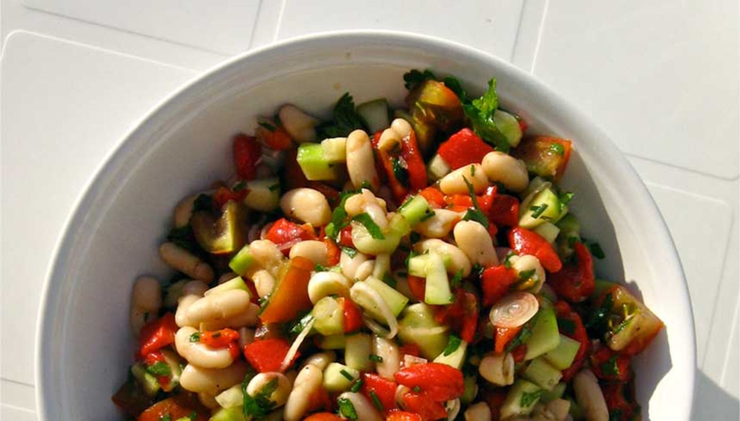 Dkl Salade De Haricots Blancs Aux Deux Tomates
