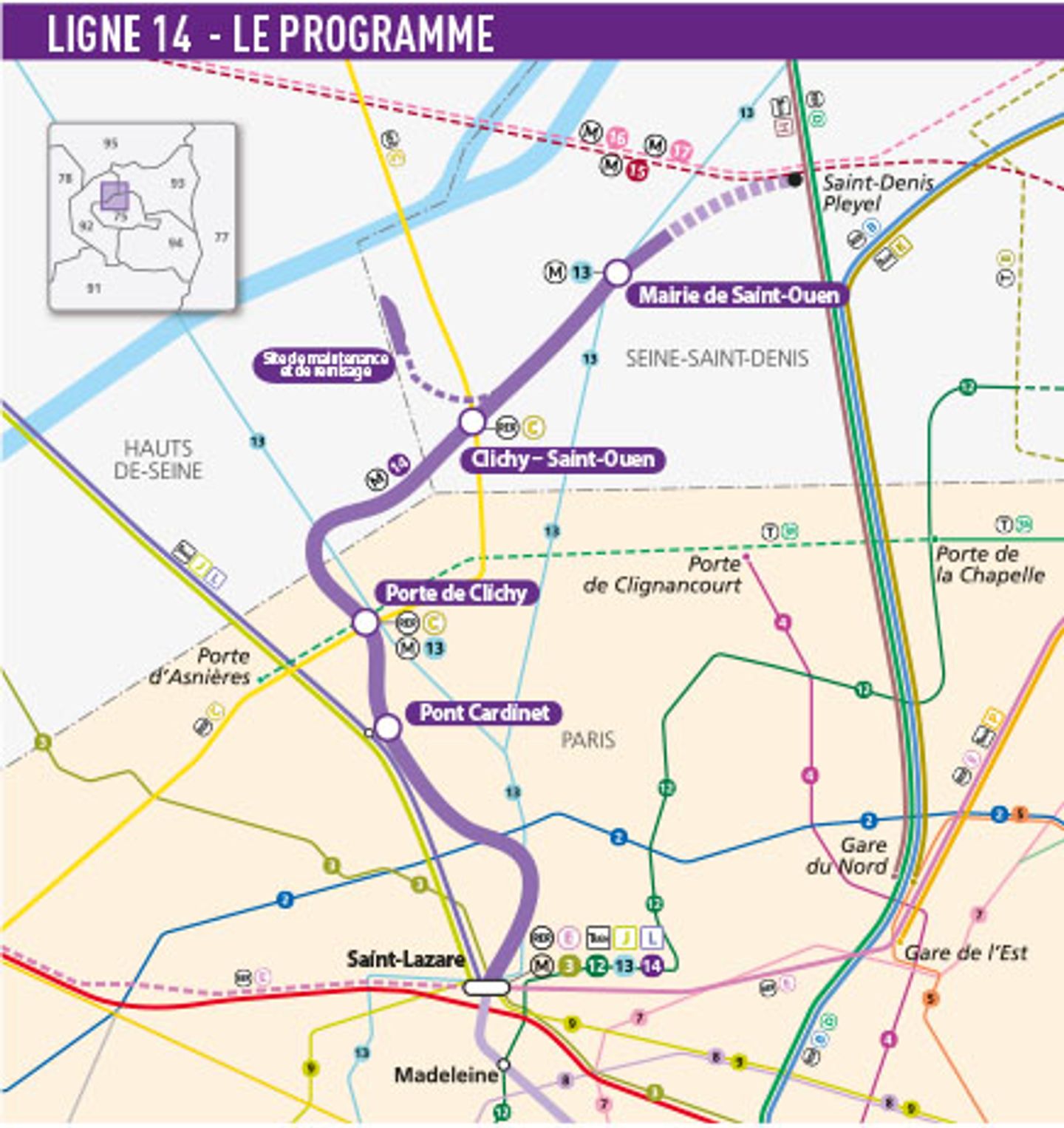 Le prolongement de la ligne 14 du métro repart de plus belle