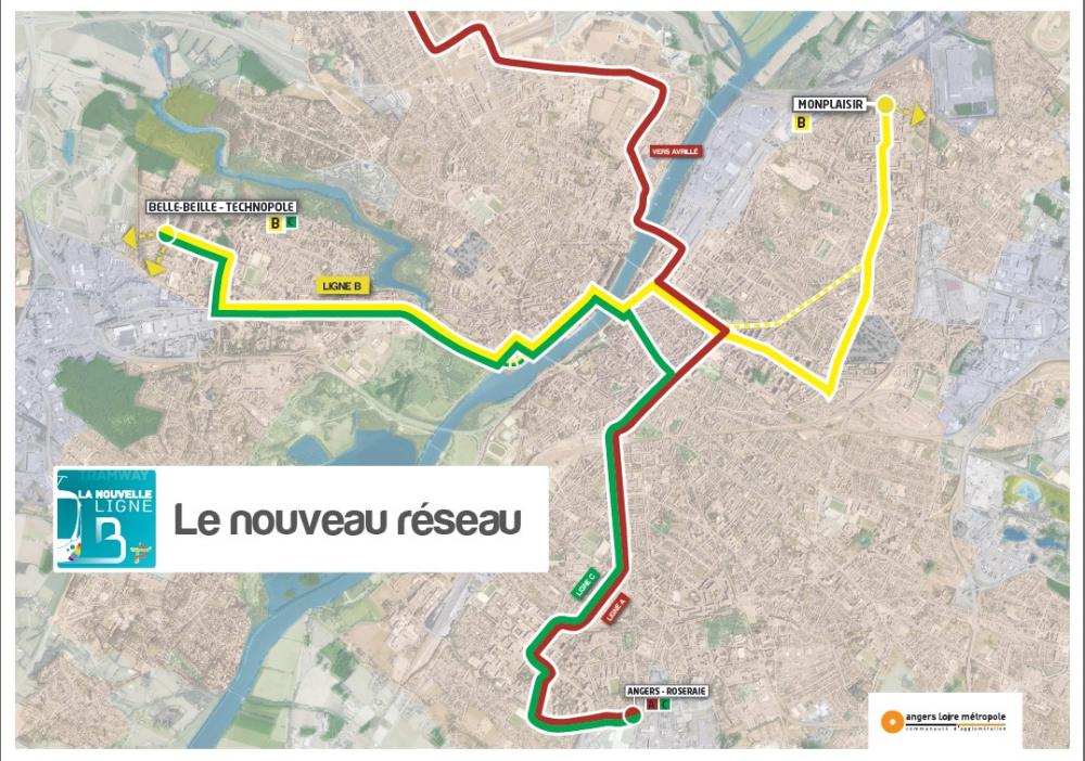 Angers : la 2è ligne de tramway en projet - HIT WEST