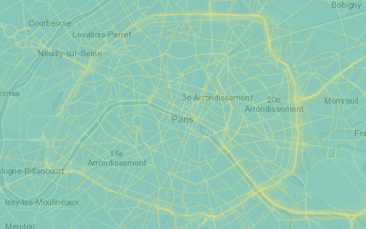 Une carte pour connaître la pollution de l’air en temps réel à Paris